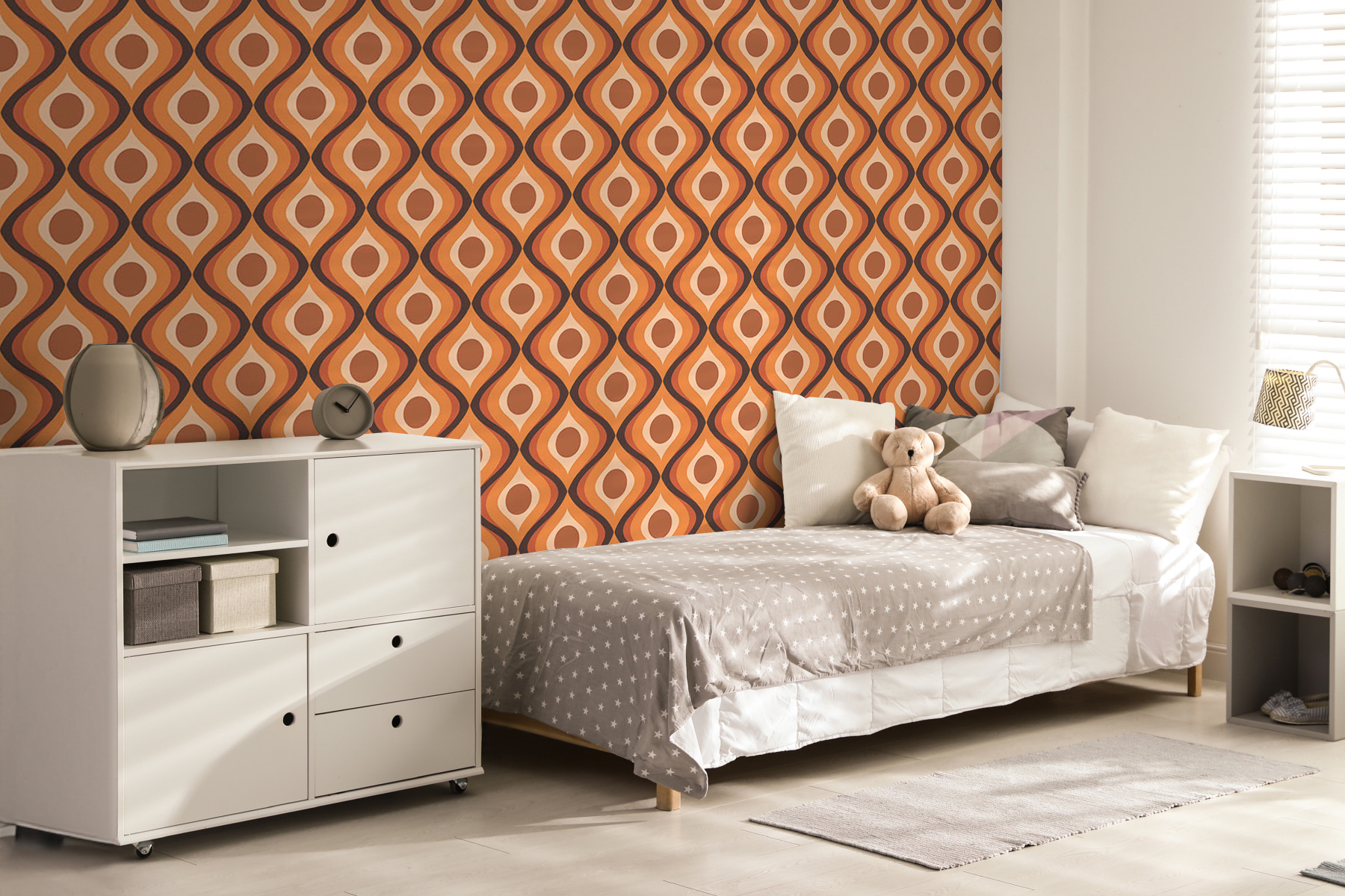 Wall murals Retro pattern from the 70s nr. u51620 - Uwalls.co.uk