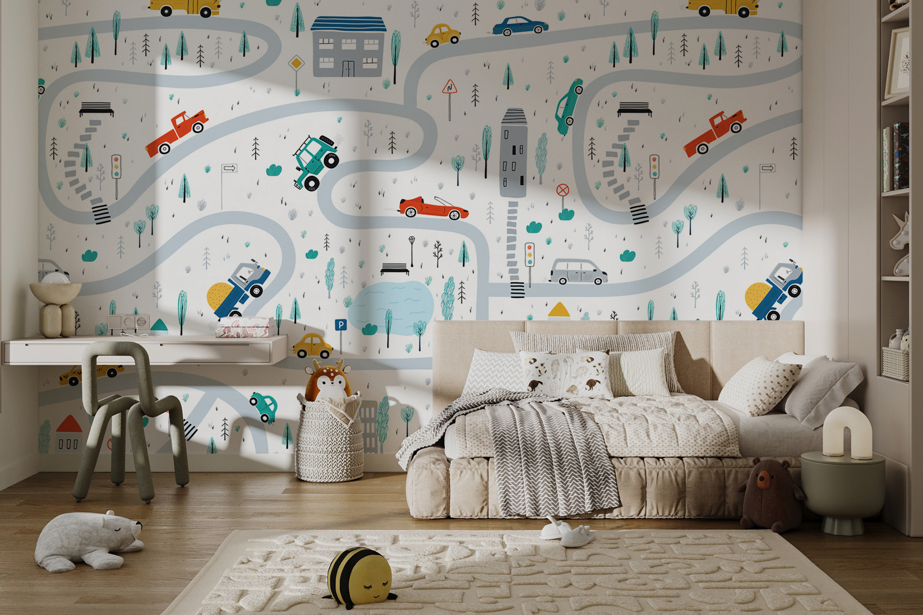 Wall murals Labyrinth of cars nr. u19938 - Uwalls.co.uk
