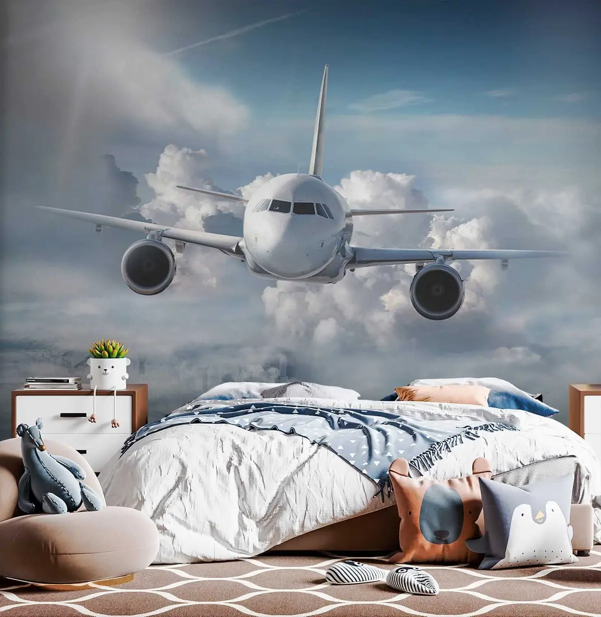 Wall murals A plane in the clouds nr. u62417 - Uwalls.co.uk