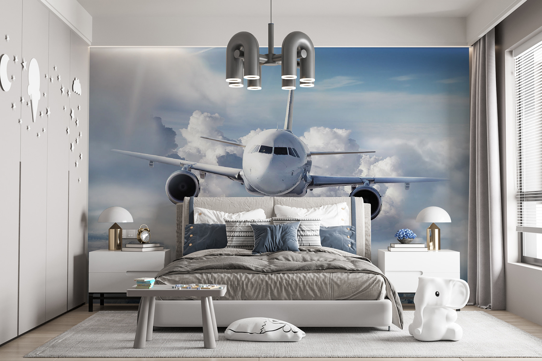 Wall murals A plane in the clouds nr. u62417 - Uwalls.co.uk