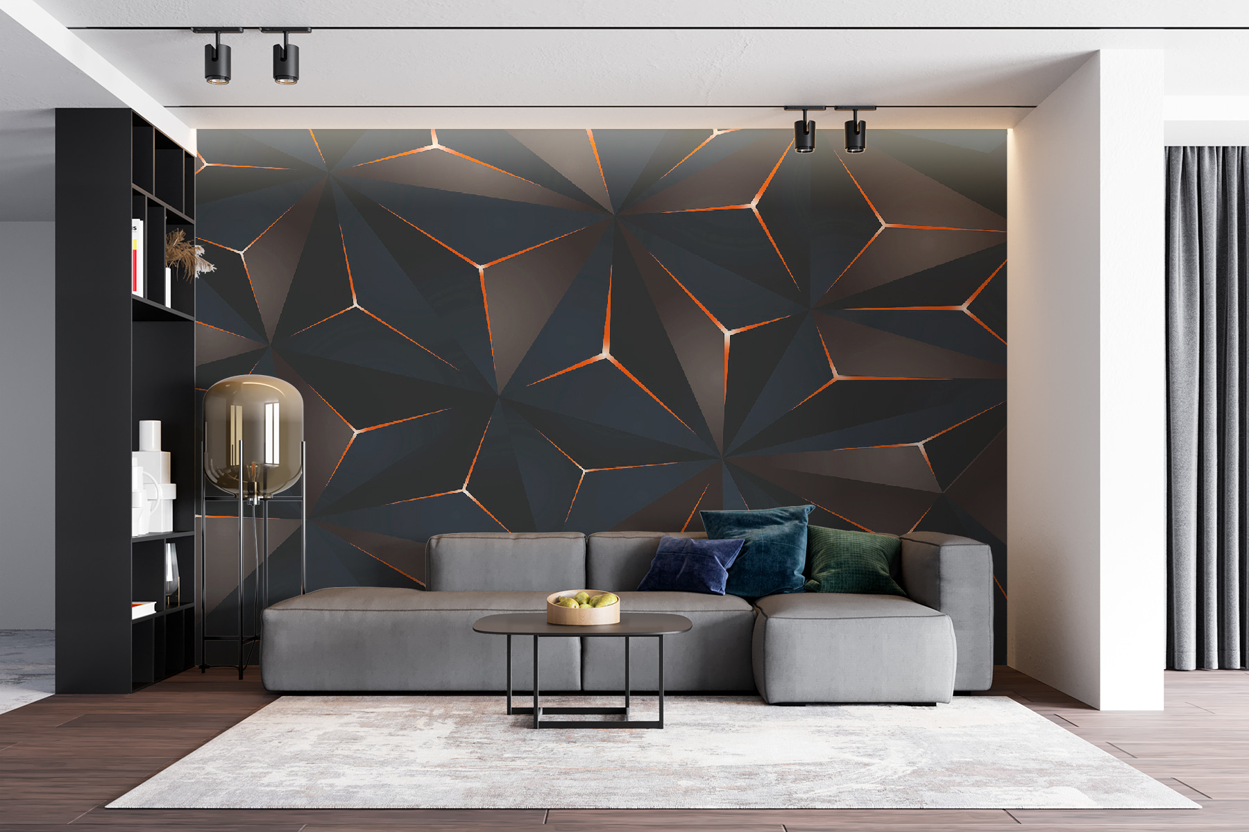 Wall murals Triangle, symmetry and pattern nr. u28626 - Uwalls.co.uk