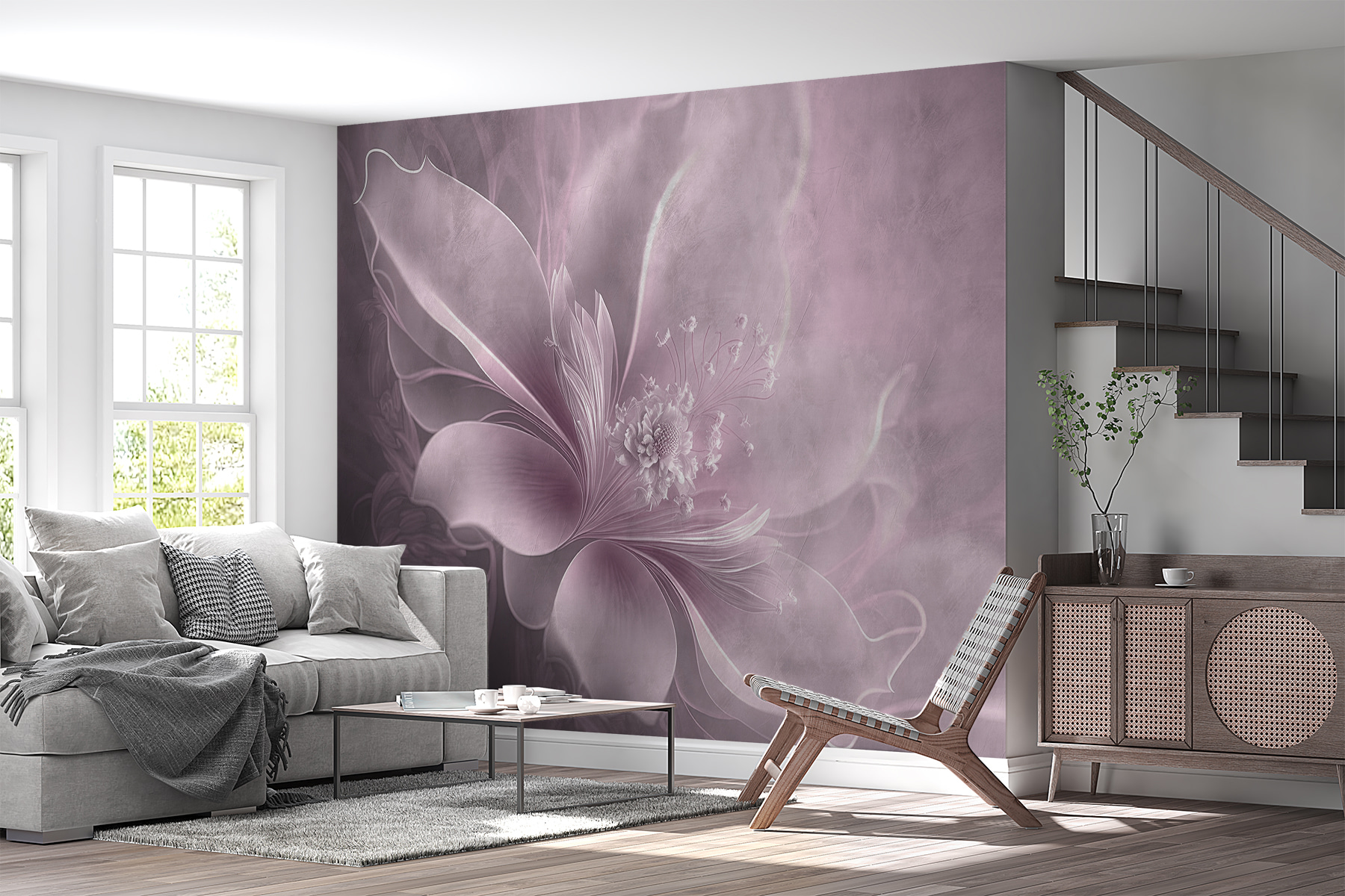Wall murals A very delicate flower in pink colors nr. u93944v2 - Uwalls ...