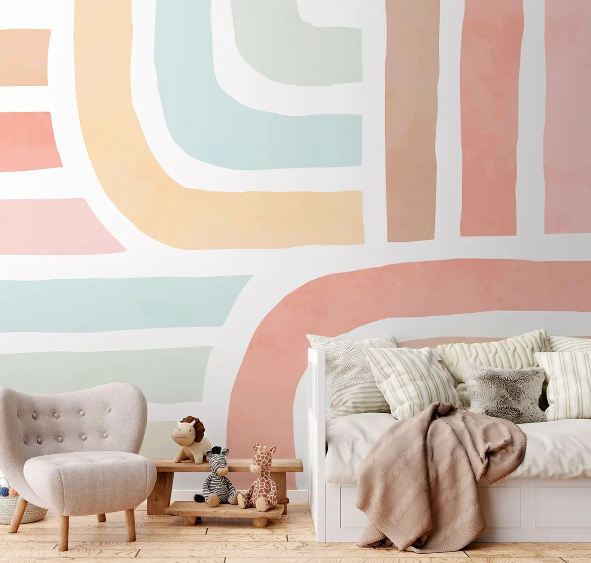 Wall murals Pastel abstract nr. u97742 - Uwalls.co.uk