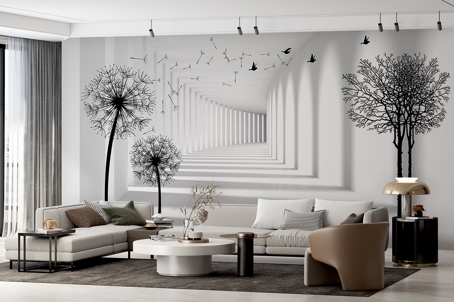 Wall murals Depth and light nr. u37803d2 - Uwalls.co.uk