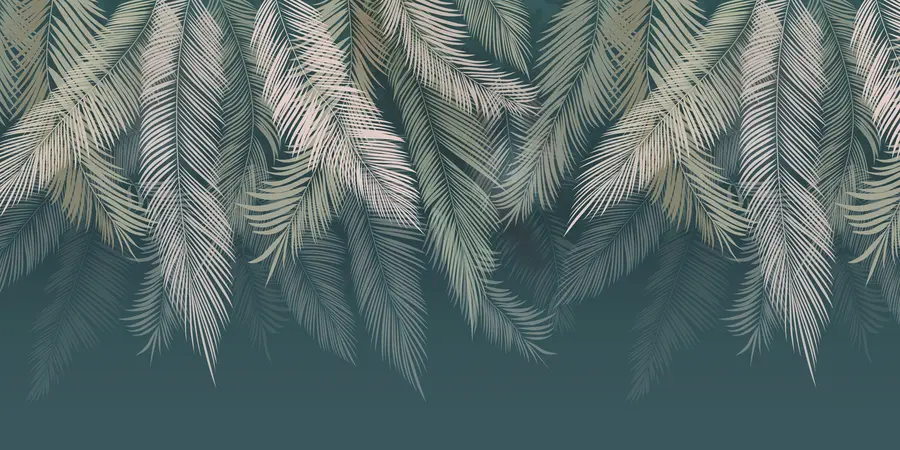 Green leaves wallpaper for walls, buy leaves wallpaper in the UK | Uwalls